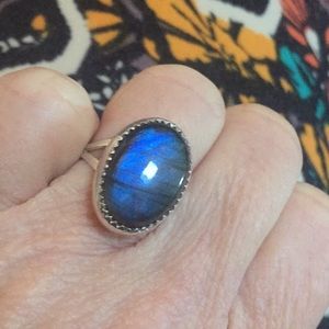 Native | Jewelry | Vintage Sterling Silver Laborite Sz 725 Ring | Poshmark
